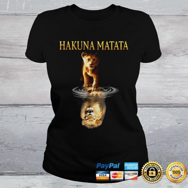 HAKUNA MATATA SIMBA LION KING WATER MIRROR REFLECTION